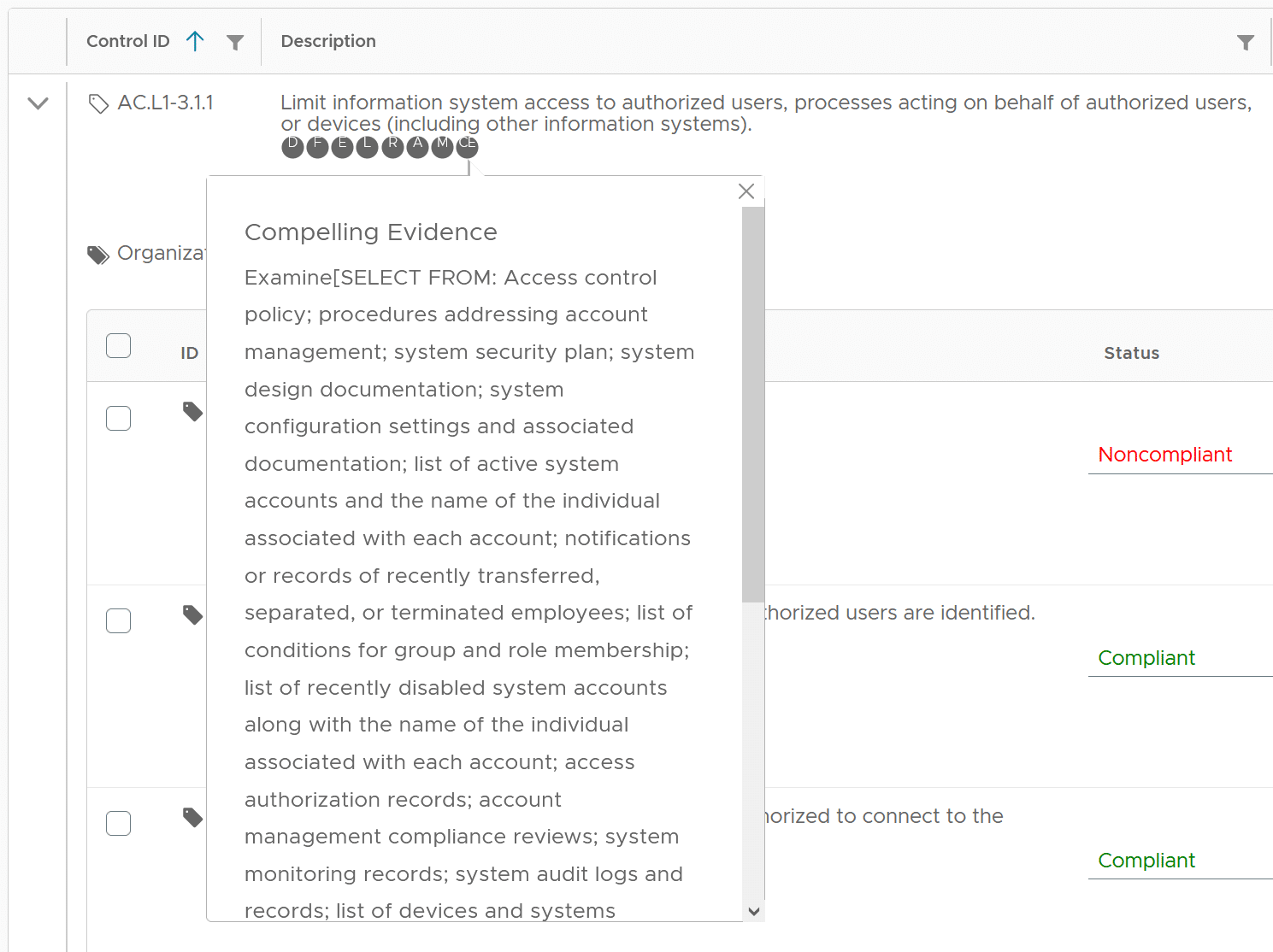 Objective evidence considerations for CMMC compliance