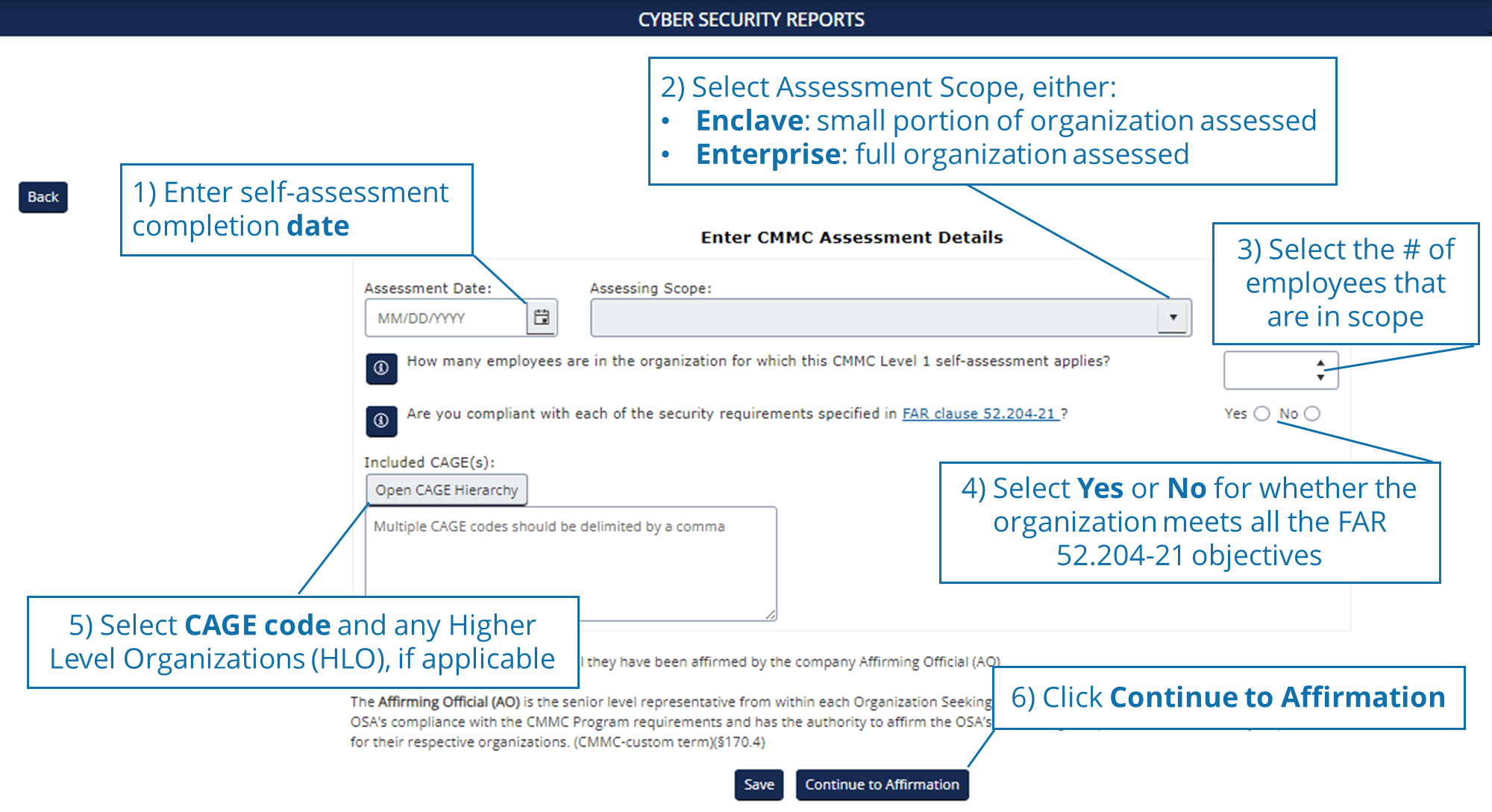 How to perform and report a CMMC Level 1 self-assessment
